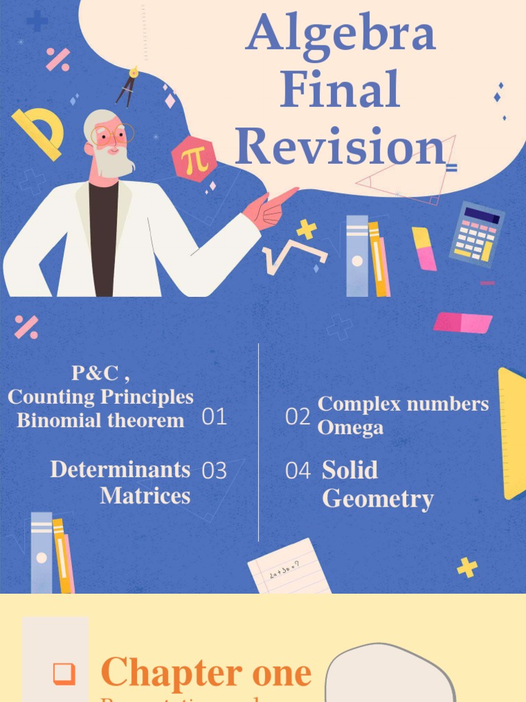 Algebra Exam Revision Guide | PDF | Complex Number | Area