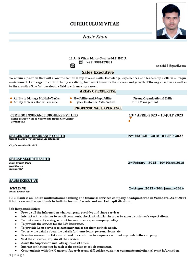 Nasir Khan | PDF | Banks | Insurance