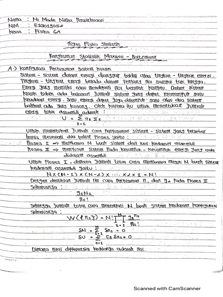 Rangkuman Statistik Maxwell-Boltzmann-Ni Made Nitha Perwithasari ...