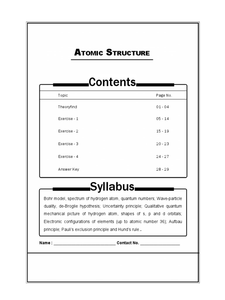 PDF Atomic Str. | PDF