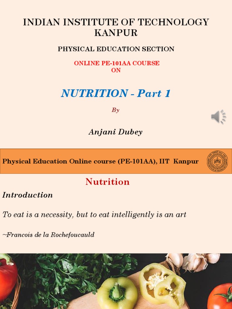 Nutrition Part 1 | PDF | Nutrition | Diet & Nutrition