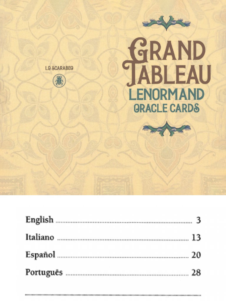 Grand Tableau Lenormand | PDF