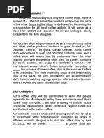 Feasibility Study On Establishing Coffee Shop. | PDF | Foods | Retail