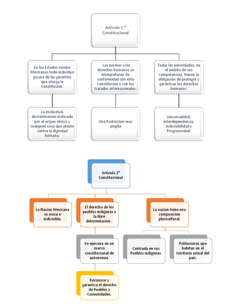Mapa Conceptual de Artículos Constitucionales | PDF | Constitución | Judicaturas