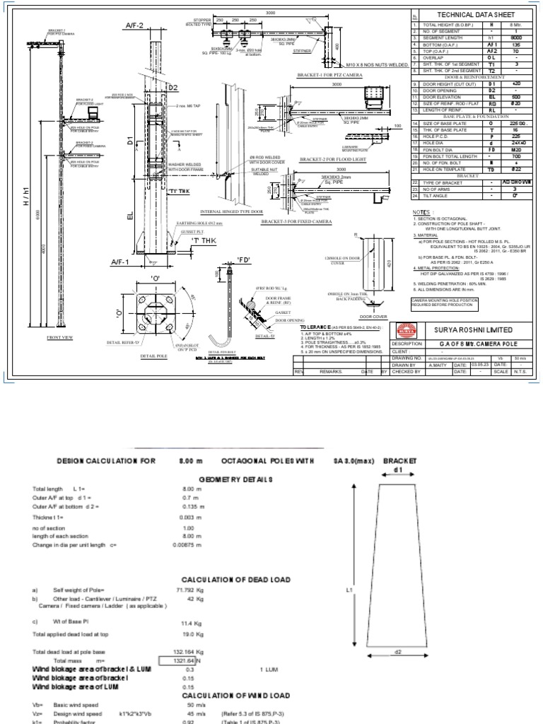 8M LP Design STRL+FDN | PDF | Screw | Mechanical Engineering