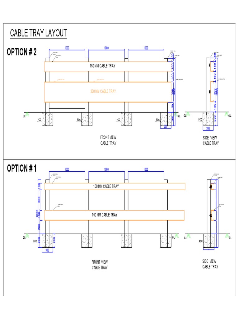 CABLE TRAY MOUNTING DRAWING-Model | PDF