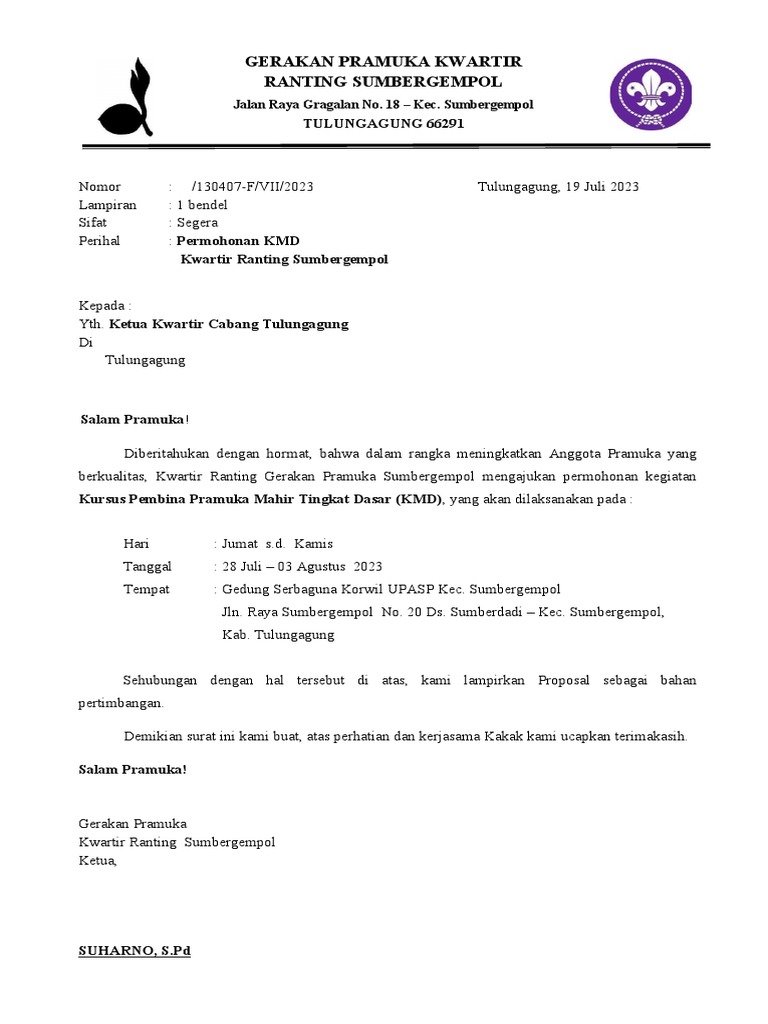 Proposal KMD Sumbergempol 2023 Fix | PDF
