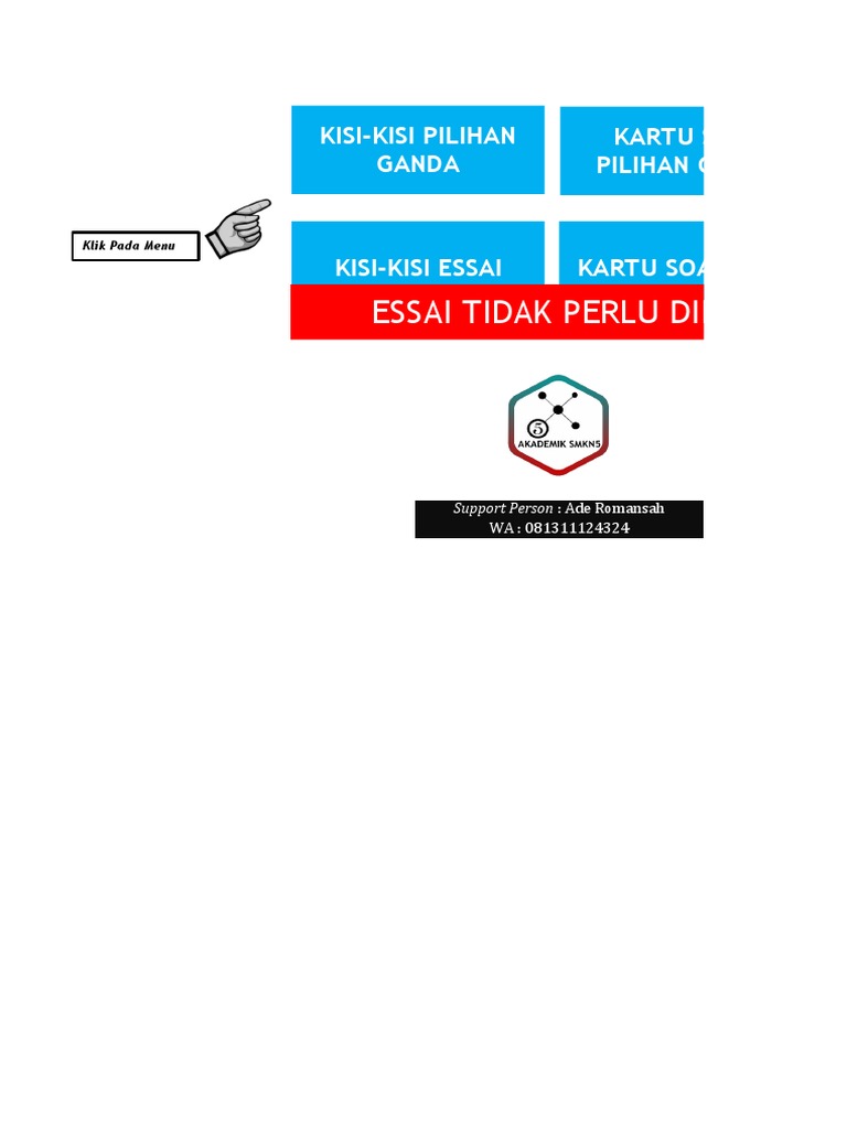 Apk Kisi Kisi Dan Kartu Soal Pat Smkn5 2022 | PDF