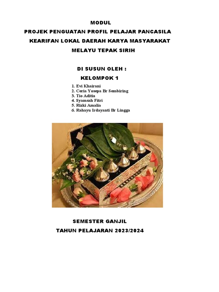 MODUL P5 Kel 1 | PDF