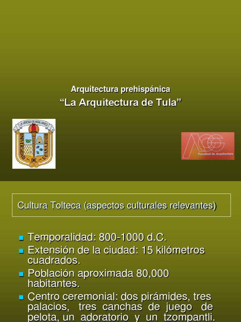 Arquitectura de Tula: Cultura Tolteca | PDF