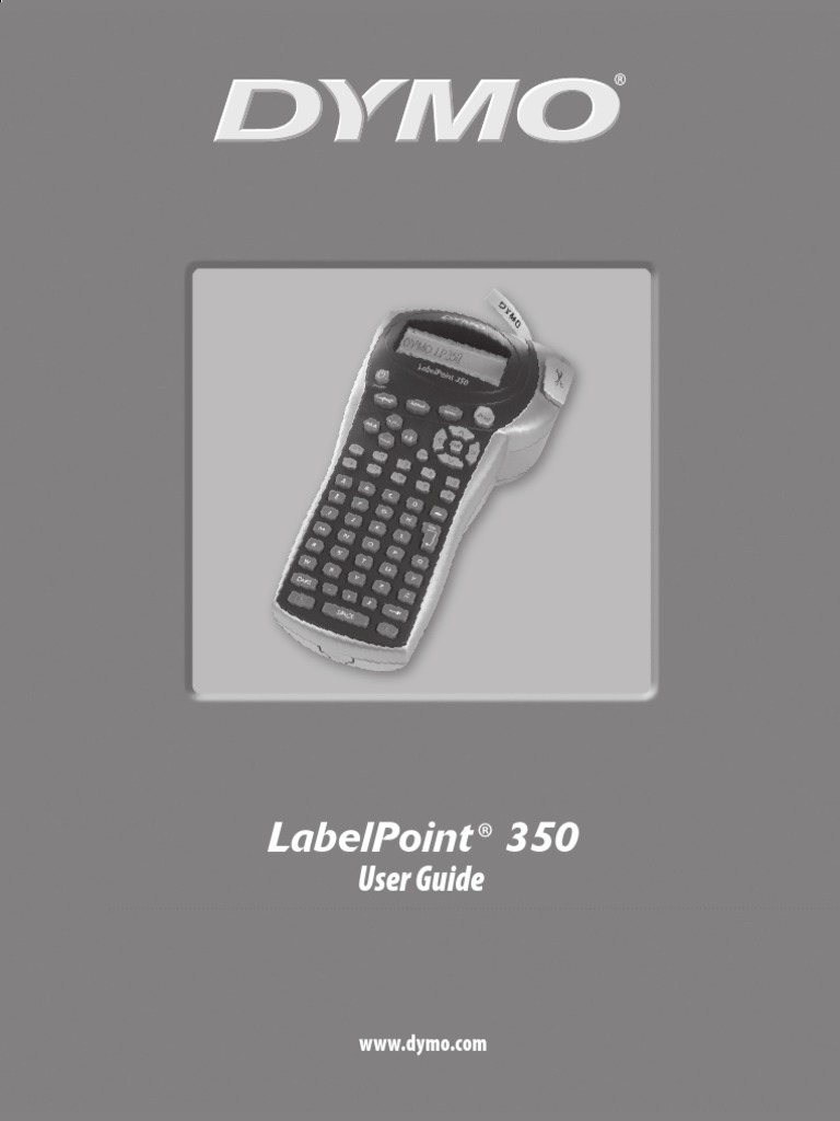 DYMO LabelPoint 350 User Guide | PDF | Universal Product Code | Menu ...