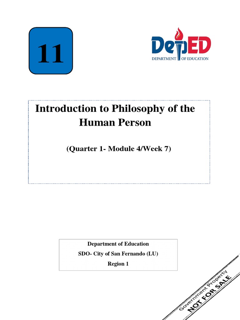 Grade 11 Introduction To The Philosophy of The Human Person Q1 Module 7 ...