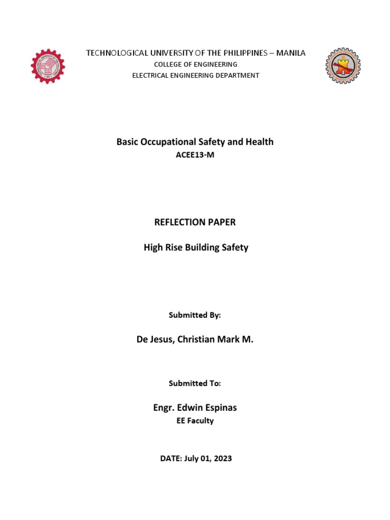 Reflection Paper - High Rise Building Safety | PDF | Computers ...