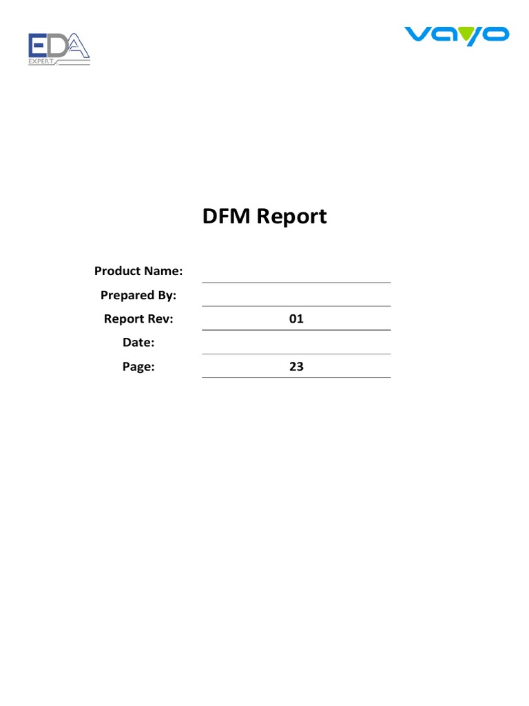 Exemple Rapport Analyse DFM | PDF | Printed Circuit Board | Electrical ...