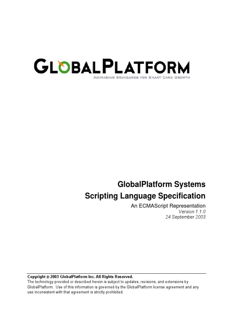 GP Systems Scripting Language 1.1.0 (FINAL) | PDF | Xml | Computing GP Systems Scripting Language 1.1.0 (FINAL) | PDF | Xml | Computing