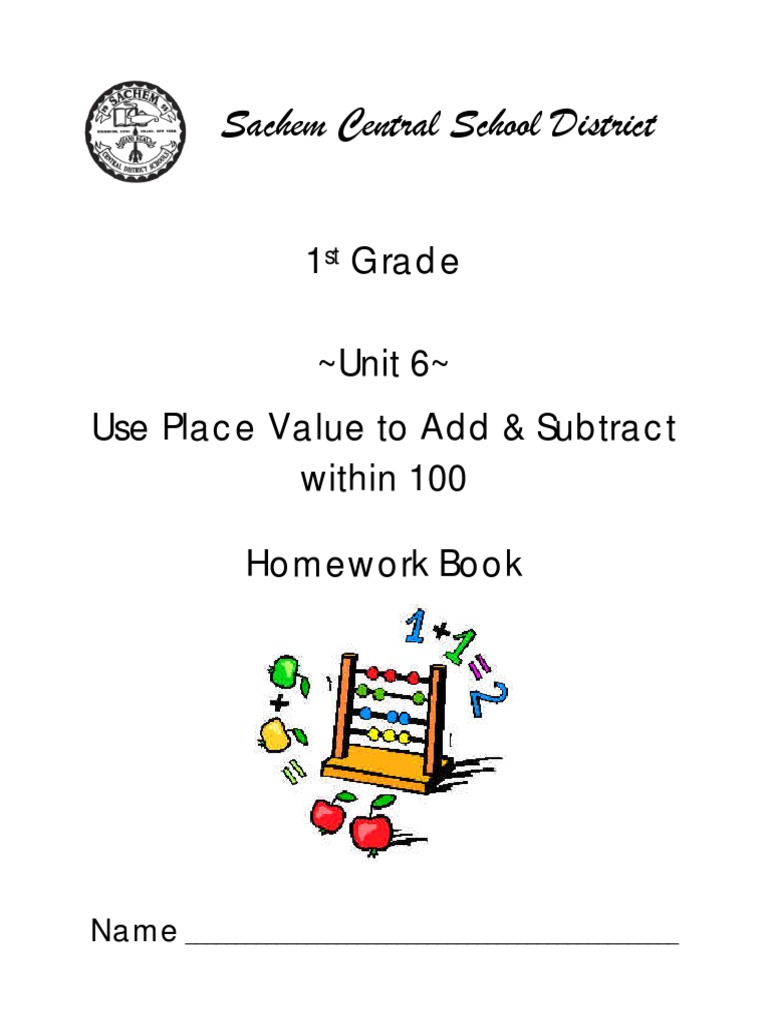 Grade 1 Unit 6 Math Homework Book | PDF