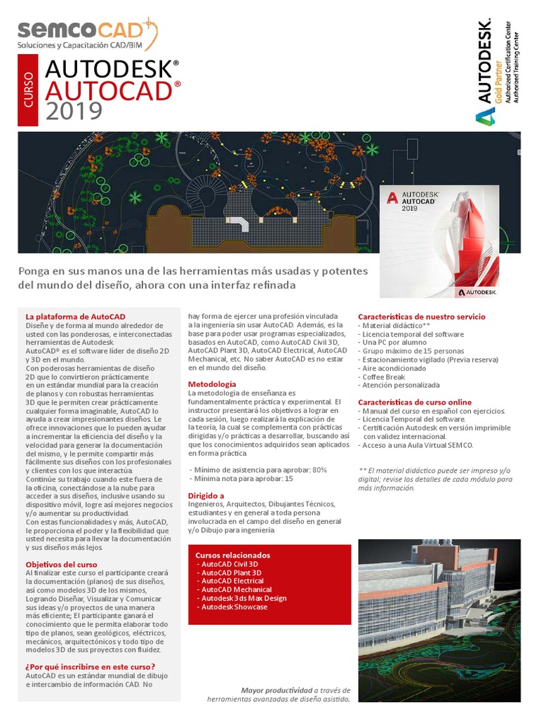 Autodesk Autocad Brochure Semco 2019 Web | PDF | Cad automático ...