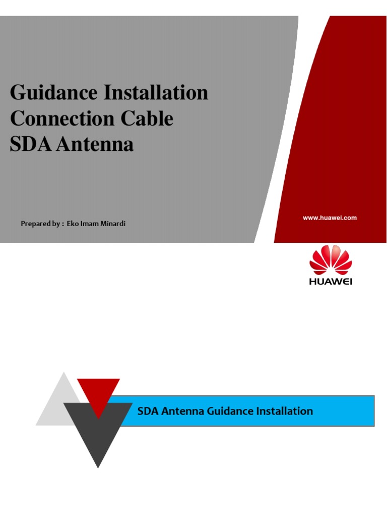 Guidance Installation SDA Antenna With RRU 5862&RRU 5865 | PDF | Cable ...