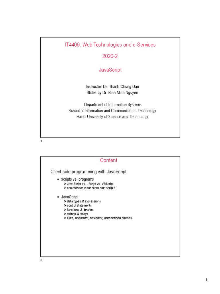 Lec3 1 Javascript Pdf Html Element Java Script 2572