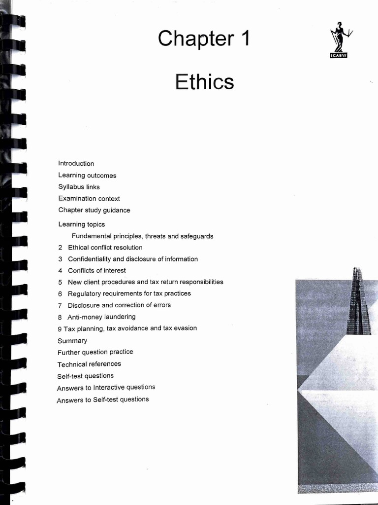 ICAEW Ethics and Law | PDF