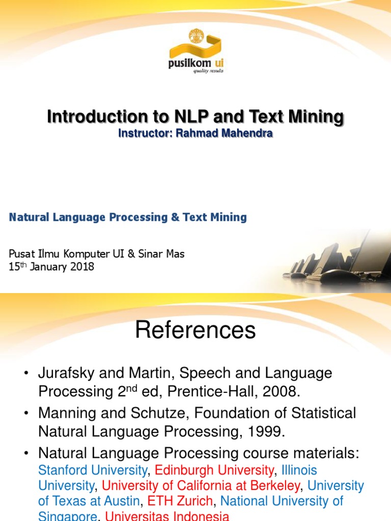 Intro To NLP and Text Mining | PDF | Linguistics | Parsing
