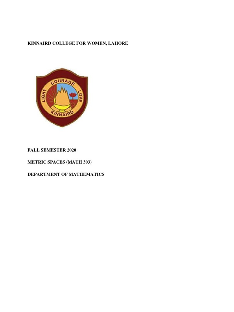 Planner of Metric Spaces Fall 2020 | PDF Planner of Metric Spaces Fall 2020 | PDF