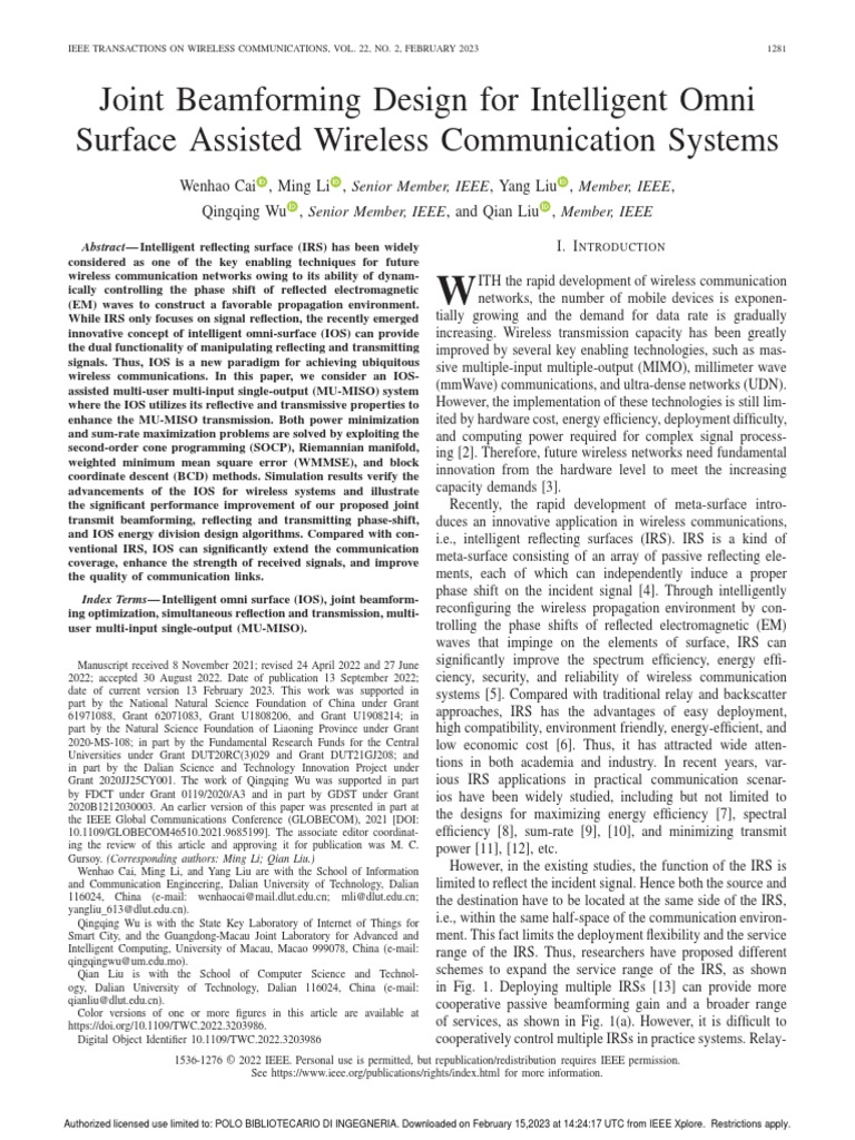 Joint Beamforming Design For Intelligent Omni Surface Assisted Wireless Communication Systems
