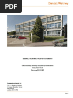 Method Statement For Demolition of Building Structures 1 | PDF | Demolition