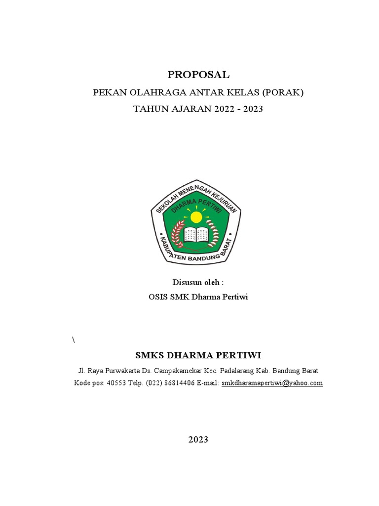 Proposal Porak | PDF