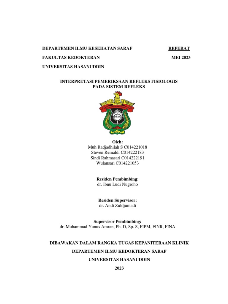 Interpretasi Refleks Fisiologis Klinik | PDF