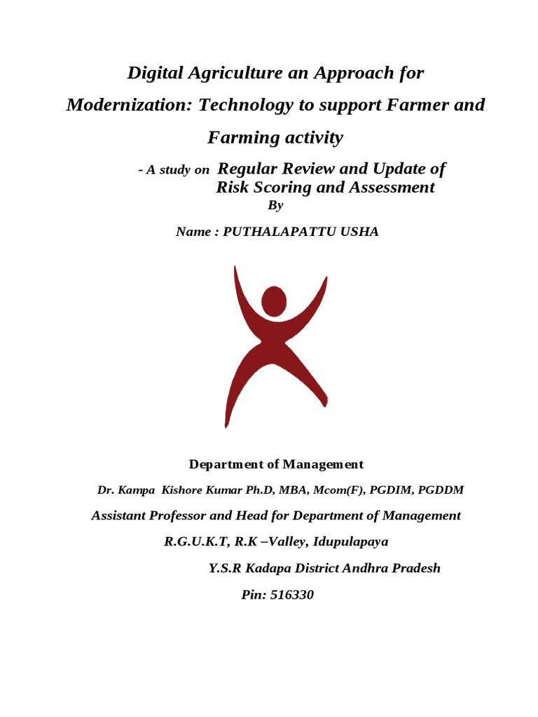 Pdi Usha | PDF | Internet Of Things | Agriculture