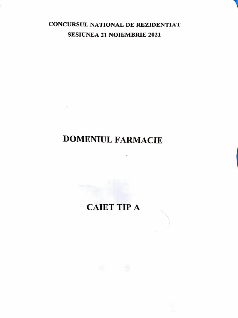 Varianta A 2021 | PDF