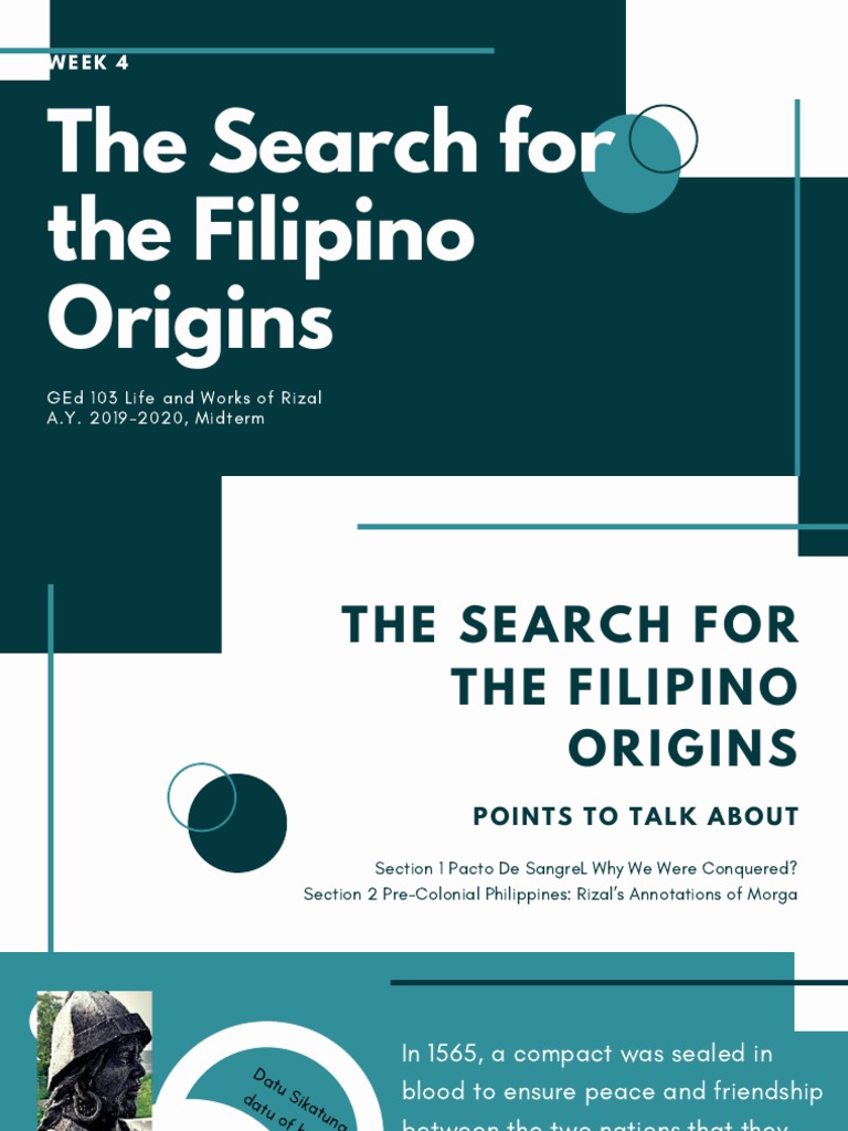 Module4 Search For Filipino Origins | PDF | Philippines