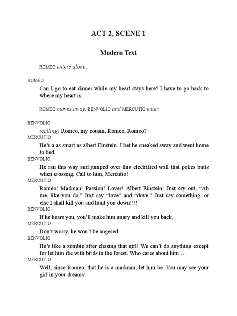 ACT 2 Romeo and Juliet | PDF | Romeo And Juliet | Characters In Romeo ...