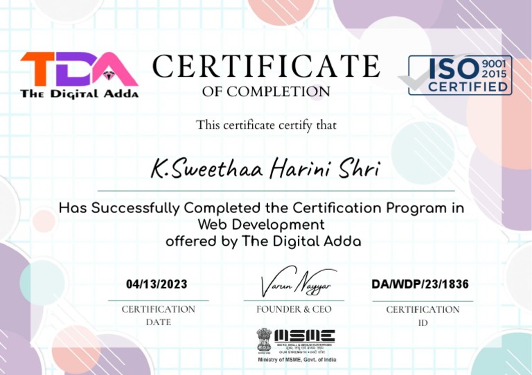 K.Sweethaa Harini Shri | PDF | Business | Computers