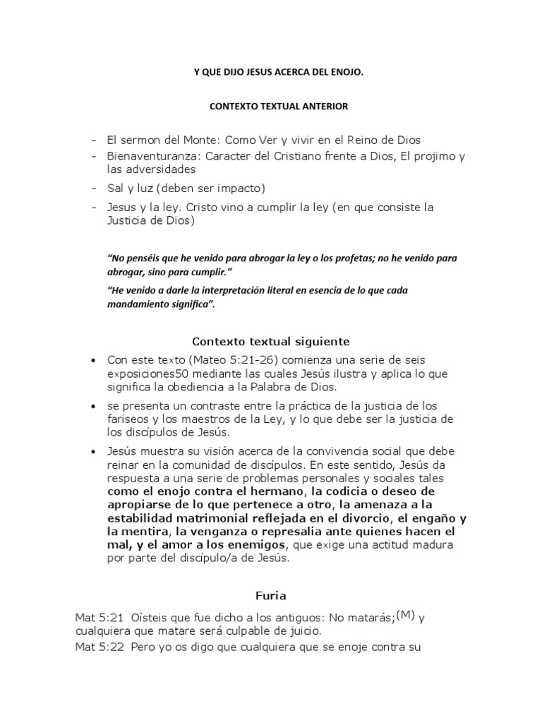 JESUS Y LA IRA | PDF | Jesús | Ira