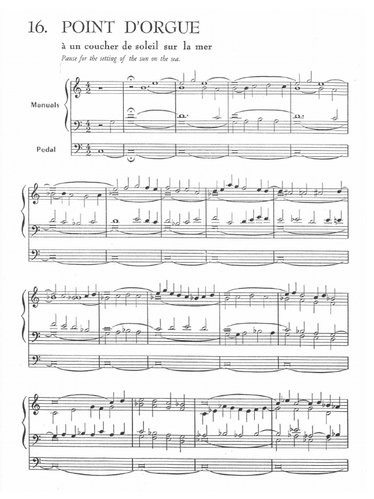Le Chant Intérieur - Point D'orgue A Un Coucher de Soleil Sur La Mer (Dom Paul Benoit) | PDF ...