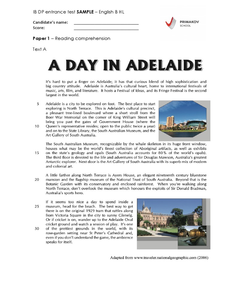 Eng B - Reading and Writing | PDF