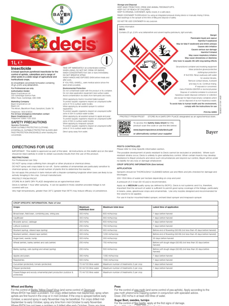 Decis | PDF | Cabbage | Legume