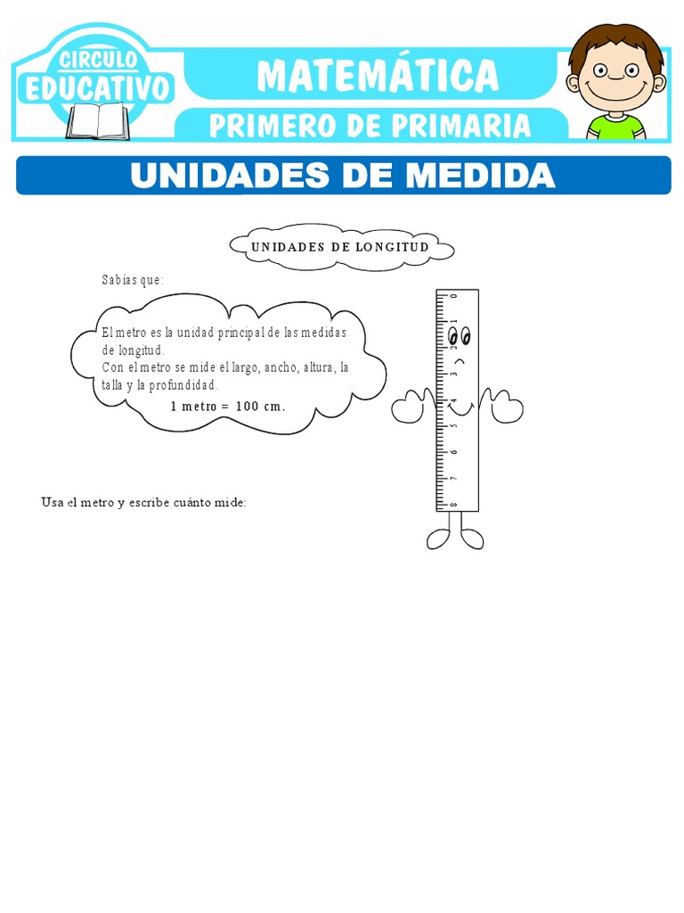 Unidades de Medida para Primero de Primaria | PDF | Metrología ...
