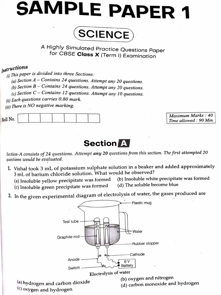 Science-SQP 2 Term2 | PDF | Atrium (Heart) | Ventricle (Heart)