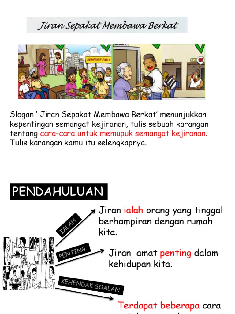 cara-cara memupuk semangat kejiranan | PDF