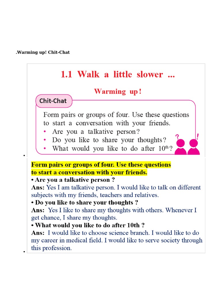 Walk a Little Slower: Workshop Guide | PDF