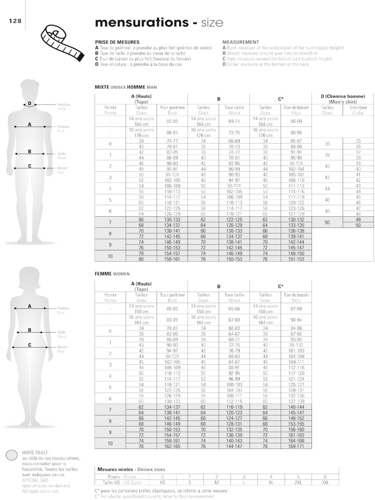 Guide Des Tailles | PDF