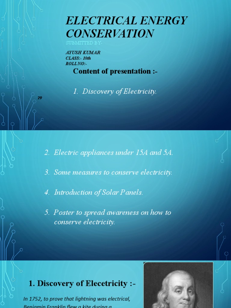 Electrical Energy Conservation HHW | PDF