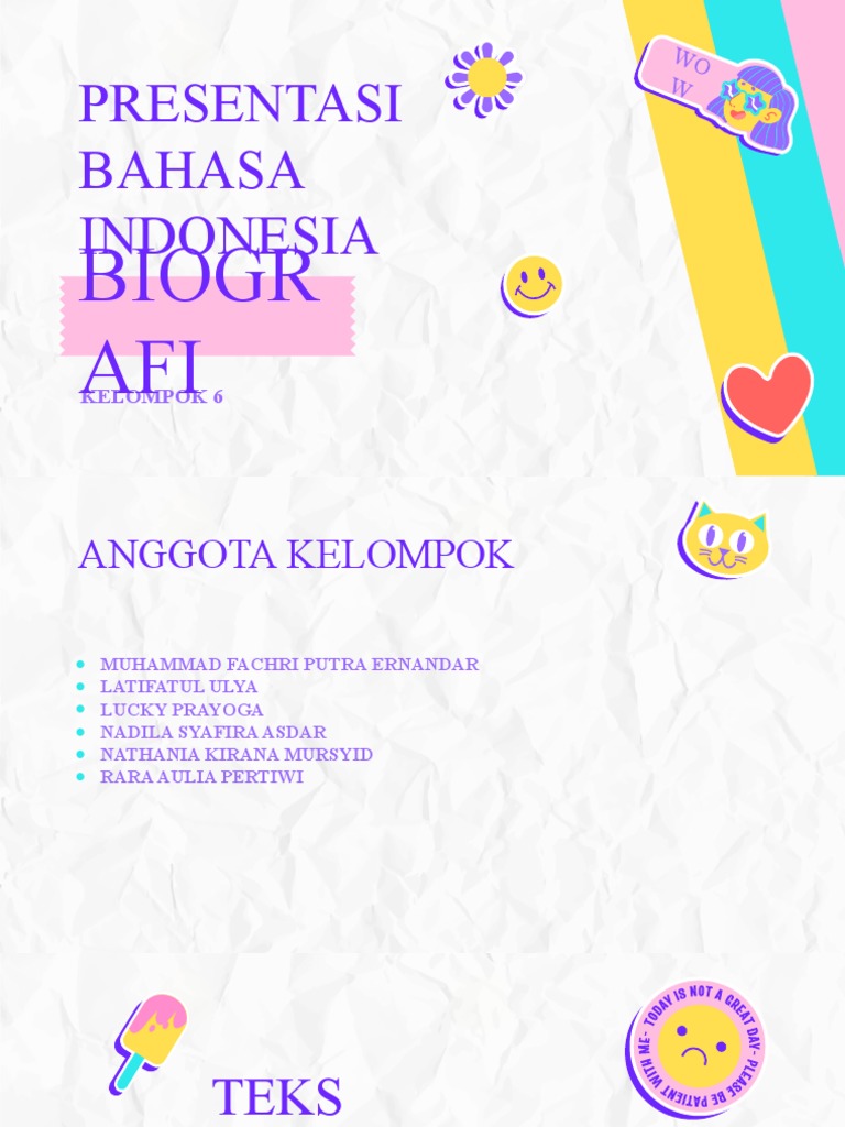 B.indo Kel 6 (Biografi) | PDF
