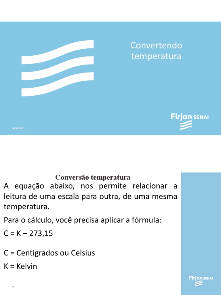 Conversão de Temperatura | PDF
