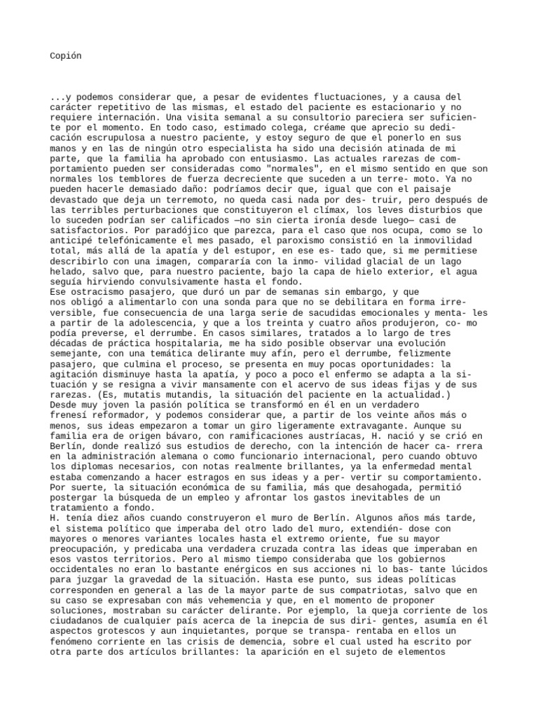 Copion - Juan José Saer | PDF | Mente