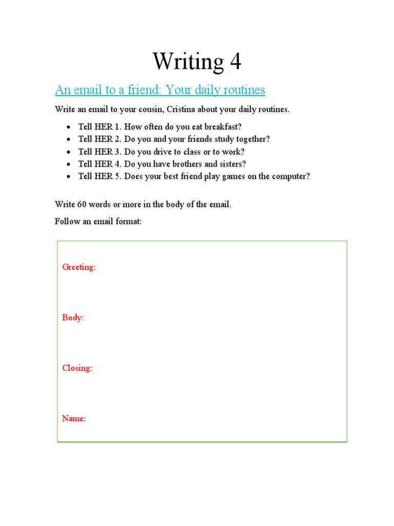 Writing 4 | PDF