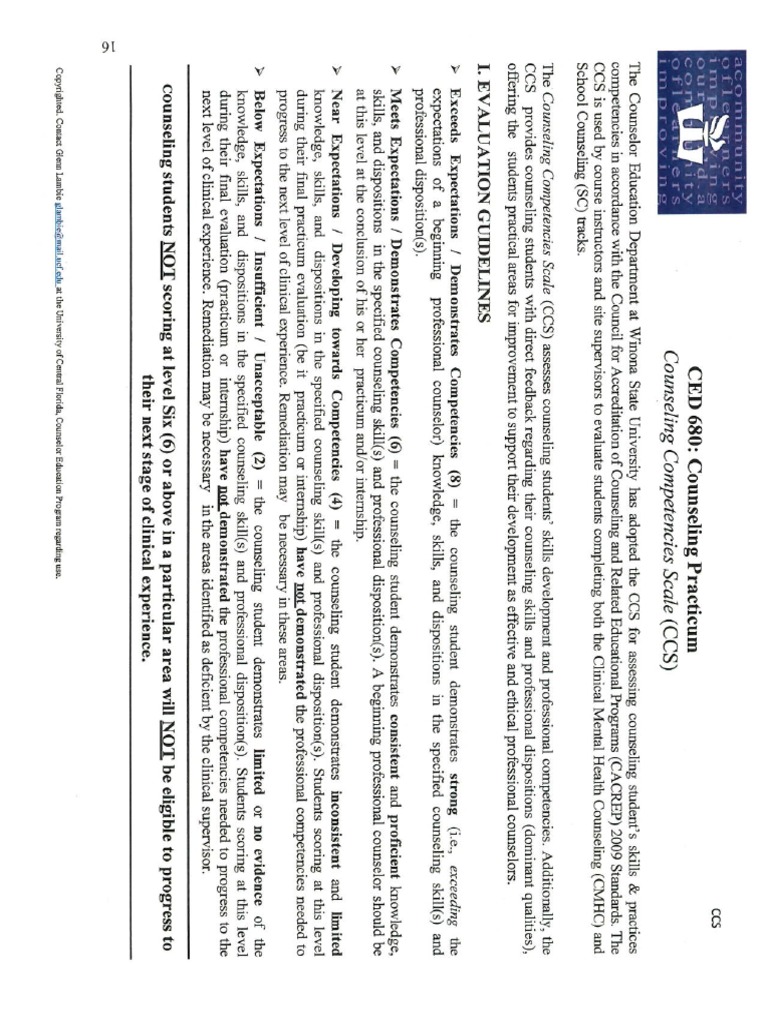 Counseling Competencies | PDF